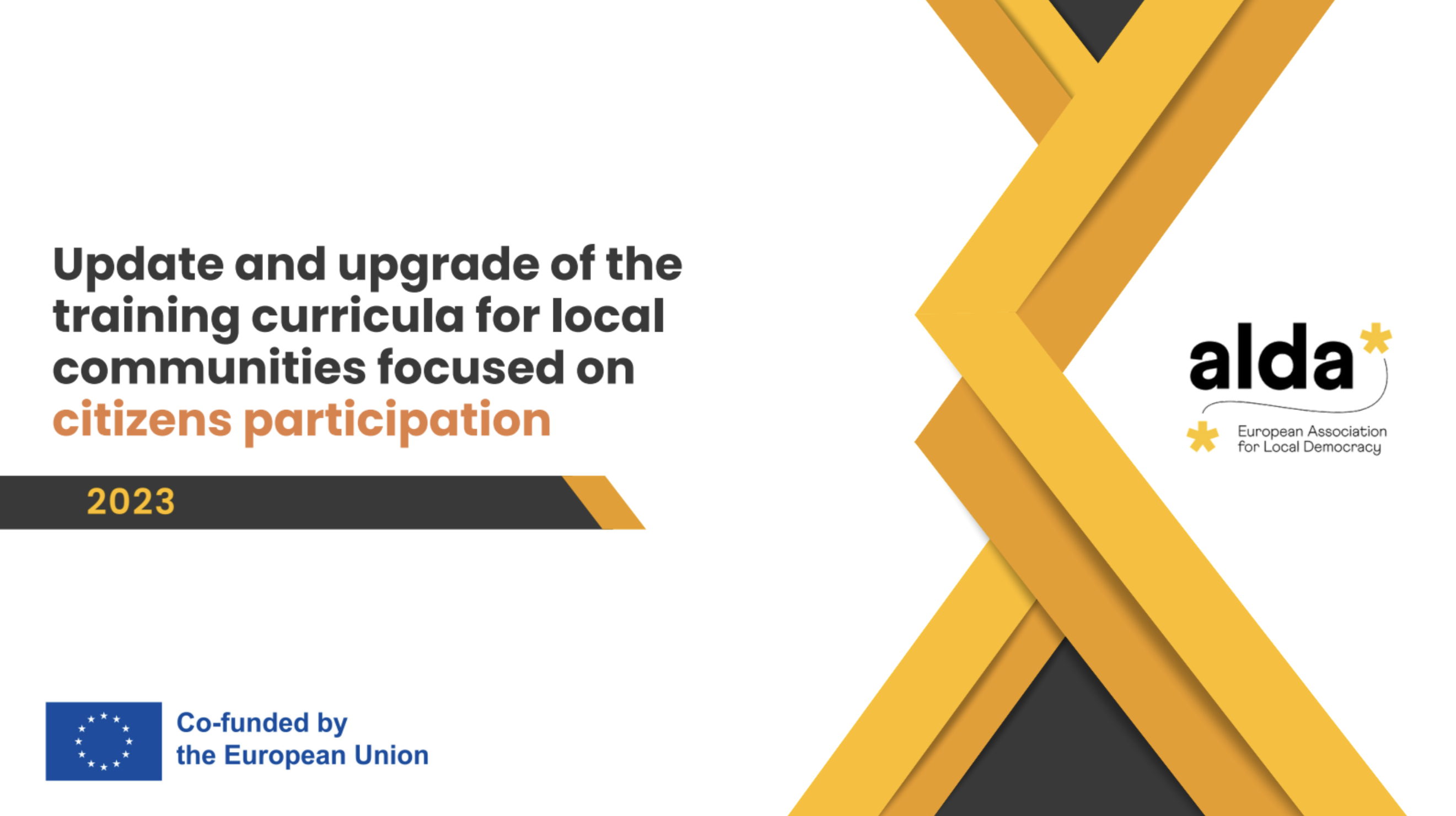 Training curricula for local communities focused on citizens ...